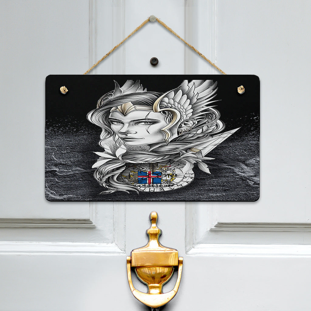 Viking Handing Door Sign Valkyries Iceland Viking Country – To The Closet