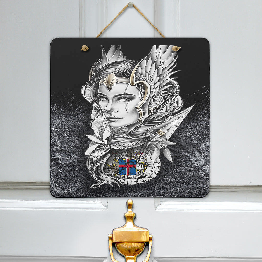 Viking Handing Door Sign Valkyries Iceland Viking Country – To The Closet