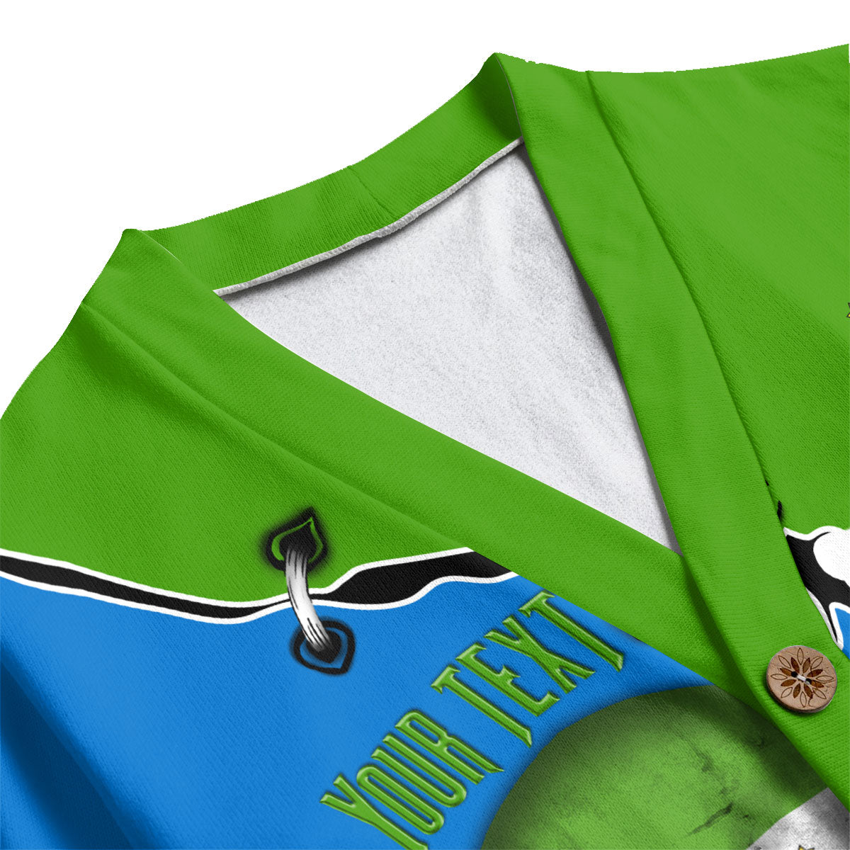 Equatorial Guinea Fleece Cardigan Flag & Coat Of Arms Skull Style – To ...