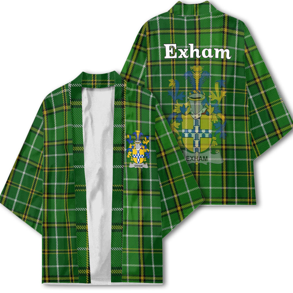 Exham Family Kimono Irish National Plaid & Crest Style – To The Closet