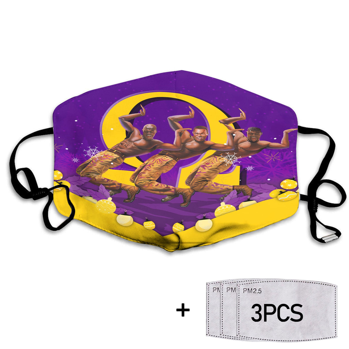 Fraternity Face Mask - OPP Christmas Face Mask Omega Man Hand Sign Sty ...