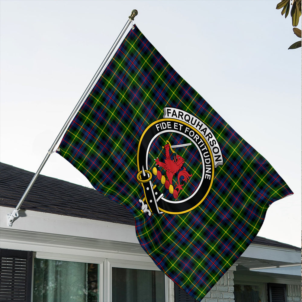 Farquharson Modern Tartan Classic Crest House Flag – To The Closet