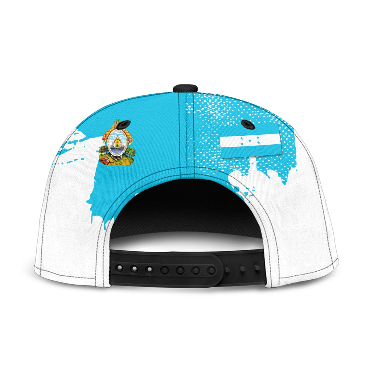 Honduras Snapback Hat Flag & Coat Of Arms Paint Style – To The Closet