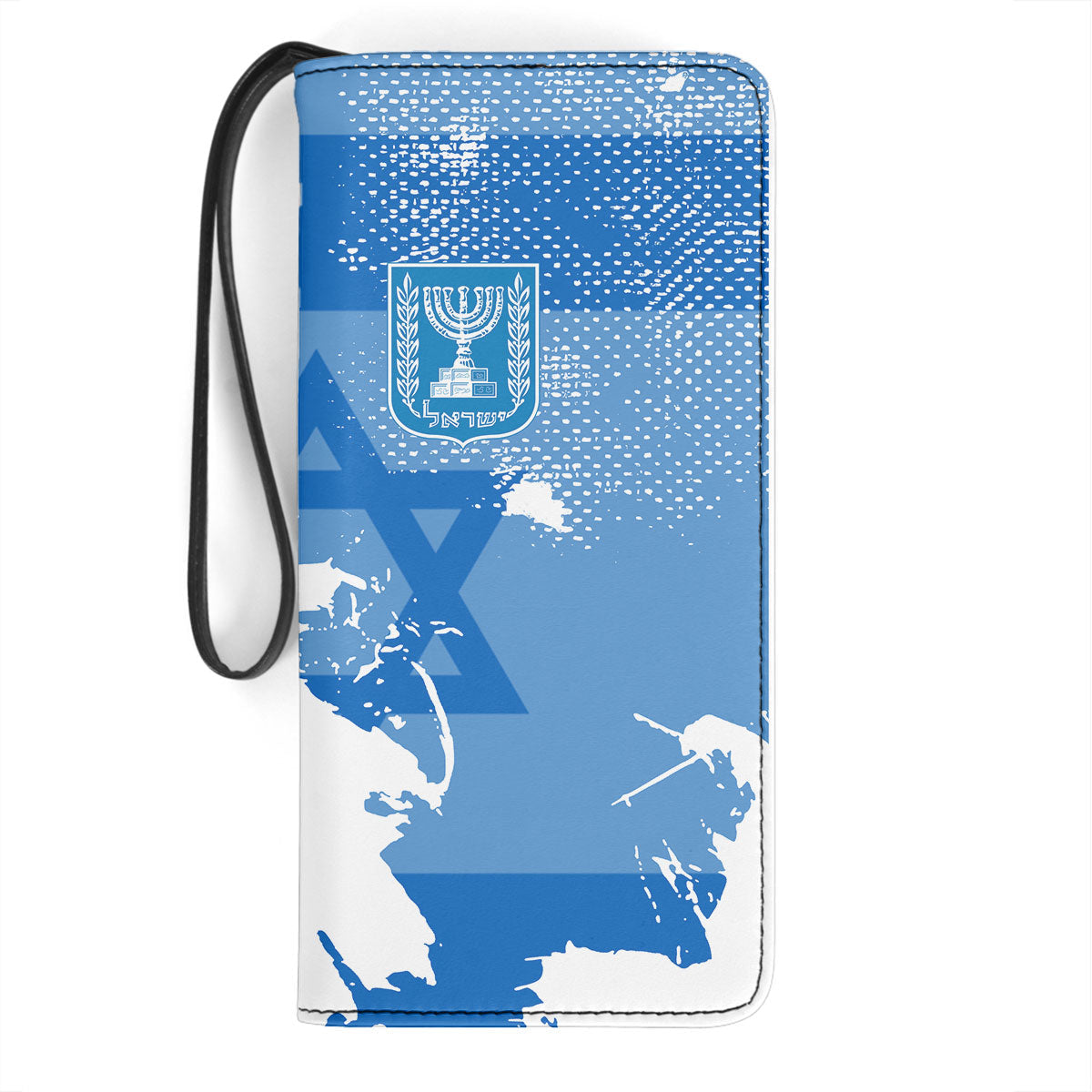 Israel Clutch Purse Flag & Coat Of Arms Paint Style – To The Closet