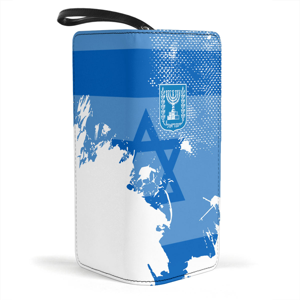 Israel Clutch Purse Flag & Coat Of Arms Paint Style – To The Closet