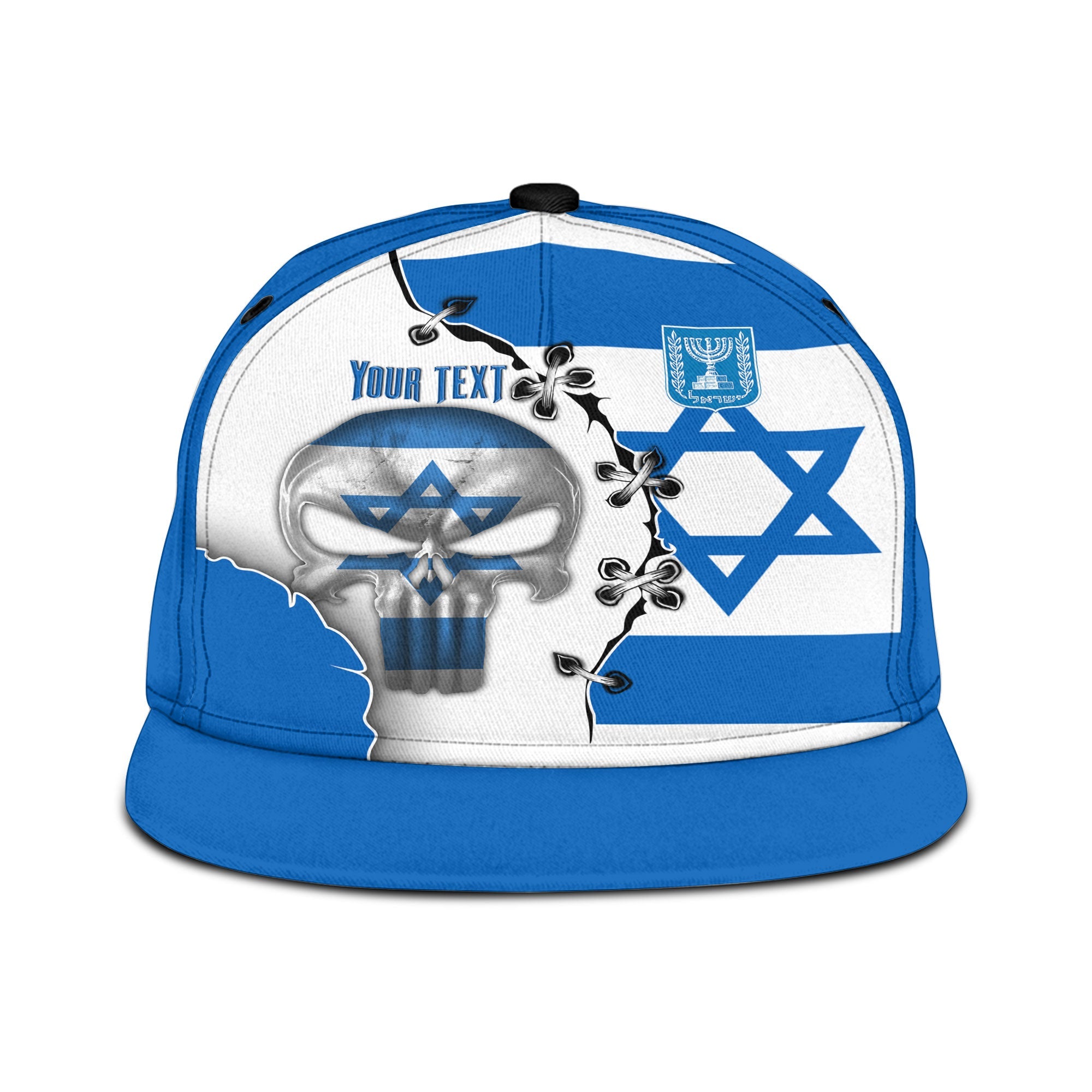 Israel Snapback Hat Flag & Coat Of Arms Skull Style – To The Closet