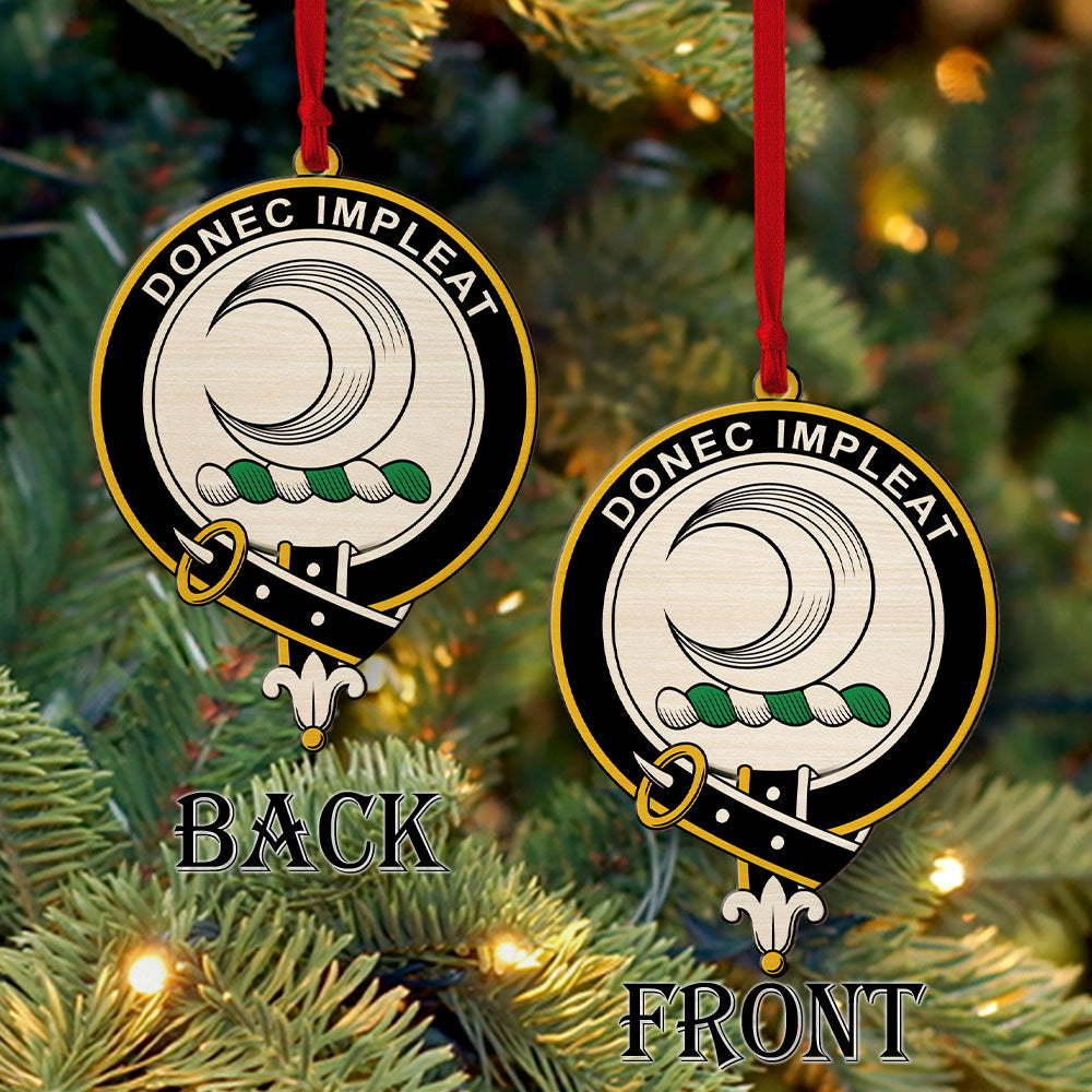 Scottish Tartan Kidd Clan Badge Wood Acrylic Ornament – To The Closet