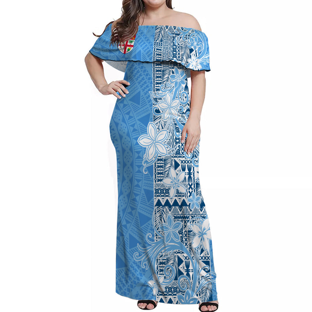 Fiji Day Bula Dress Off Shoulder Long Dress 52nd Anniversary - Masi ...