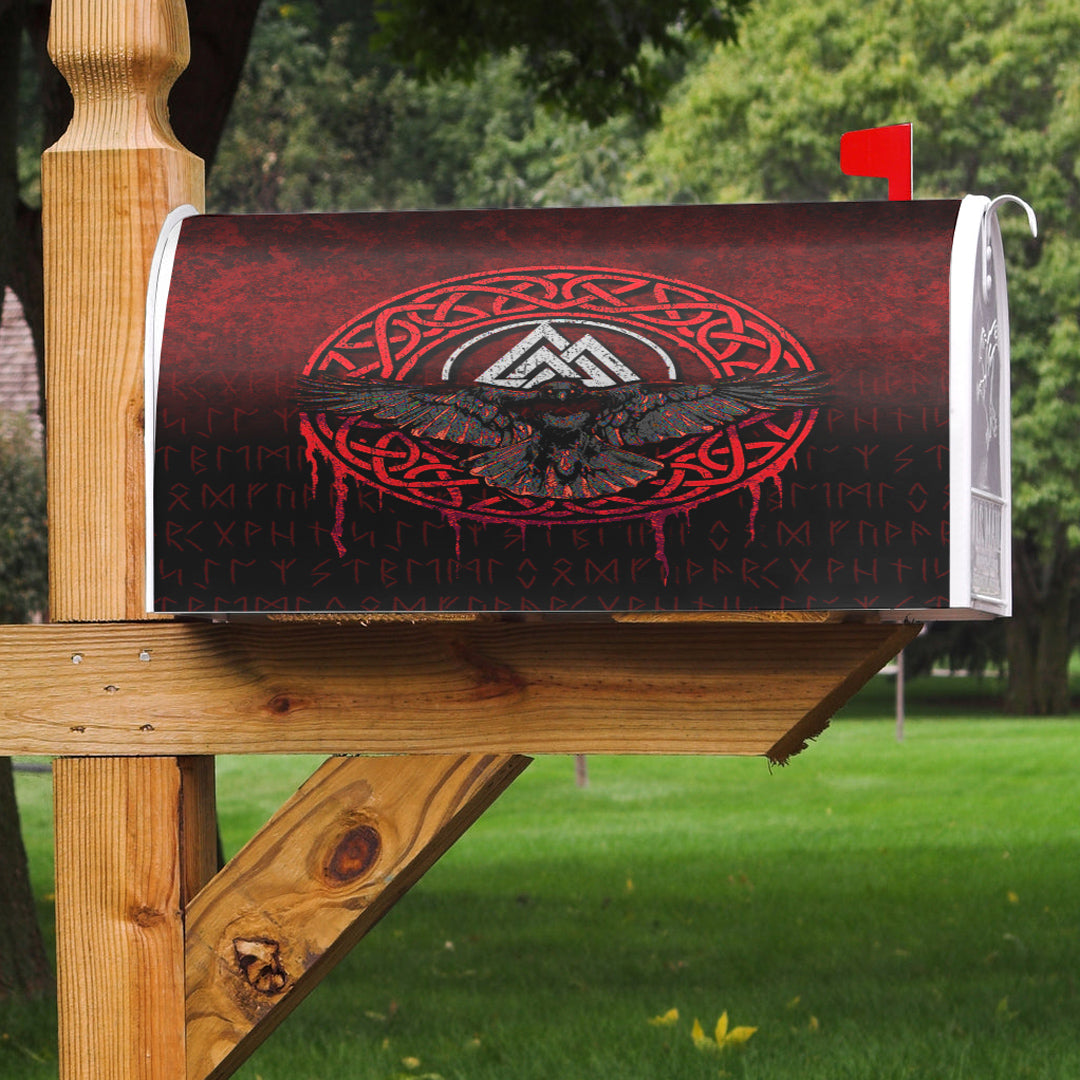 Viking Mailbox Cover Valhalla Norse Mythology Raven Black Crow Viking ...