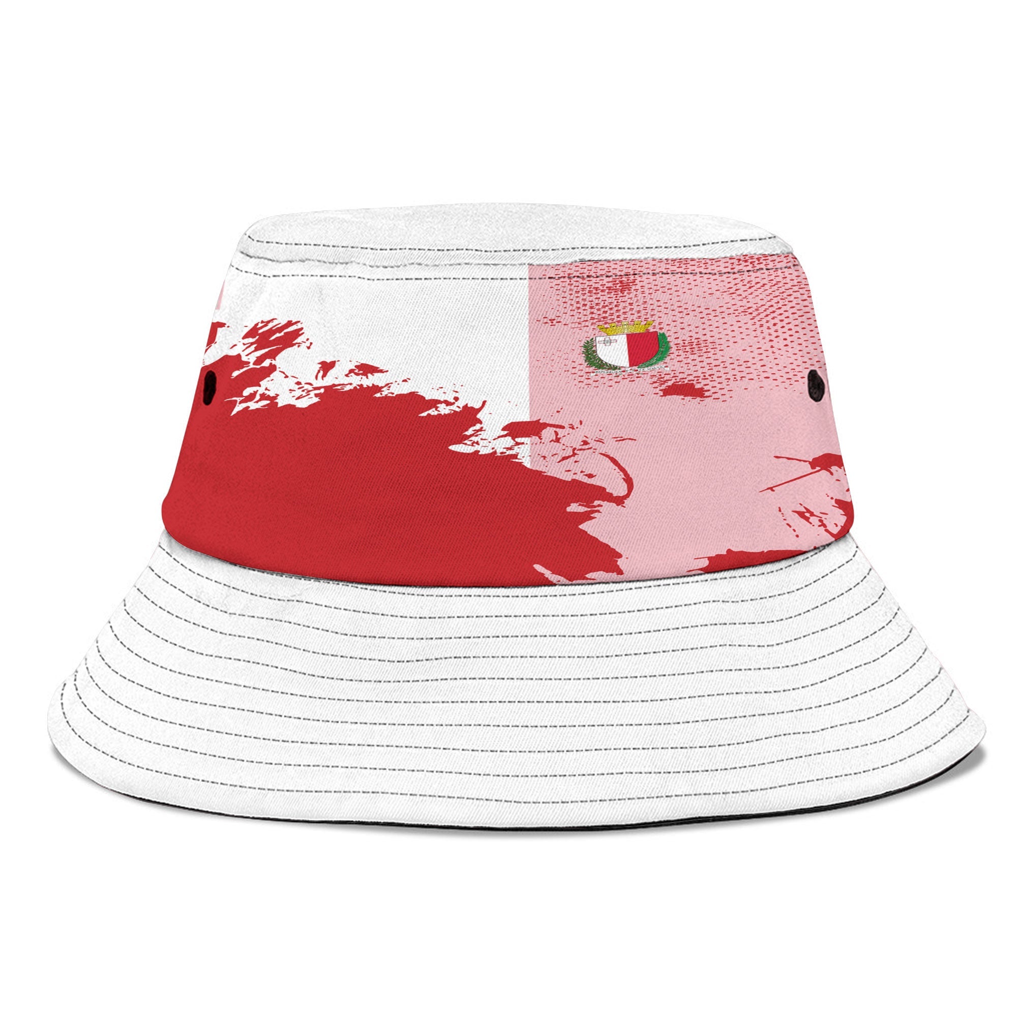 Malta Bucket Hat Flag & Coat Of Arms Paint Style – To The Closet