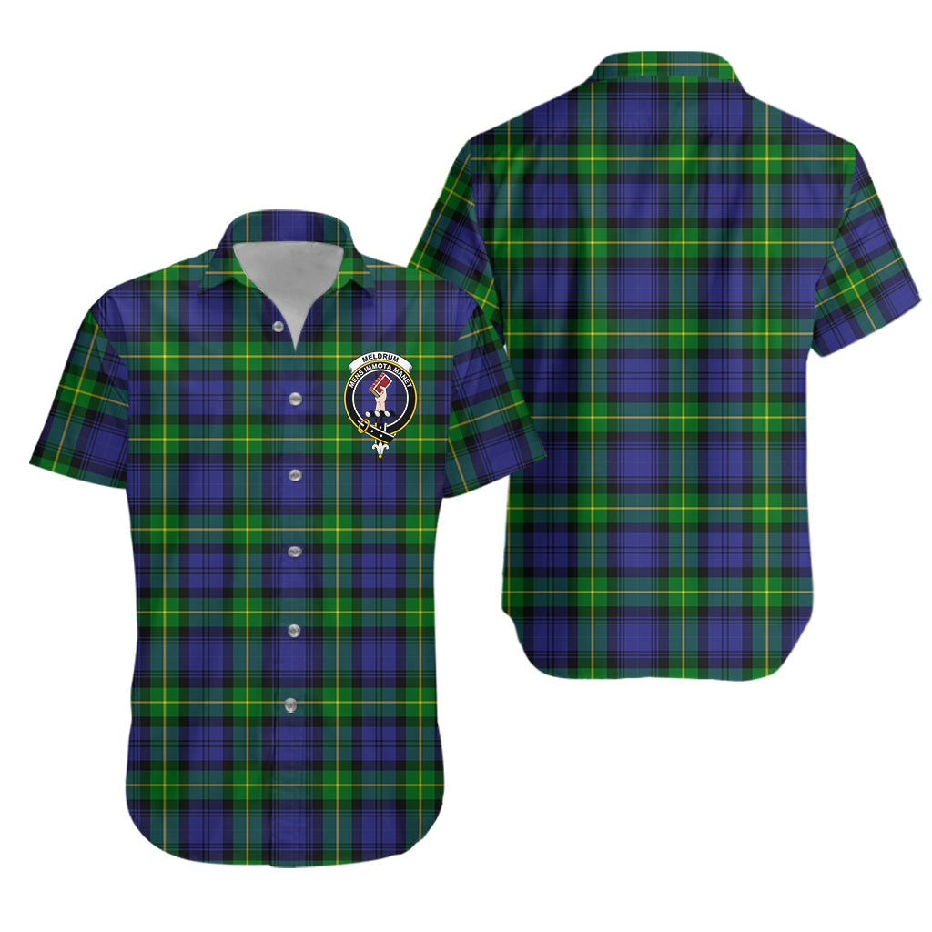 Scottish Tartan Meldrum Clan Short Sleeve Casual Shirt Crest Style – To ...