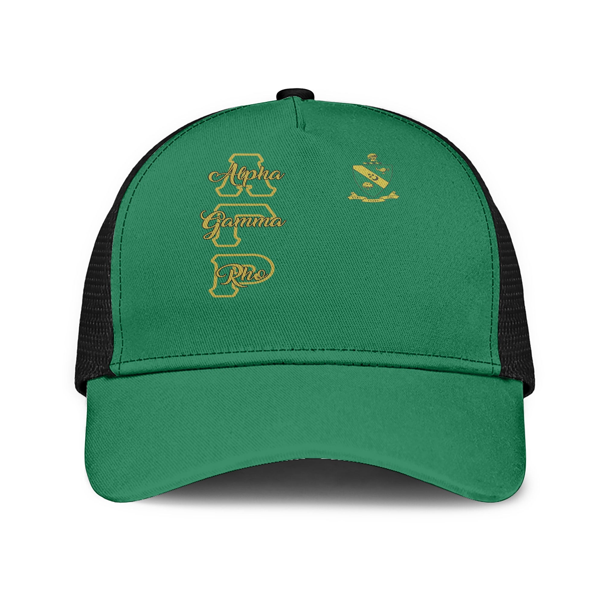 Fraternity Cap - Alpha Gamma Rho Mesh Back Cap Original Dark Green Sty ...