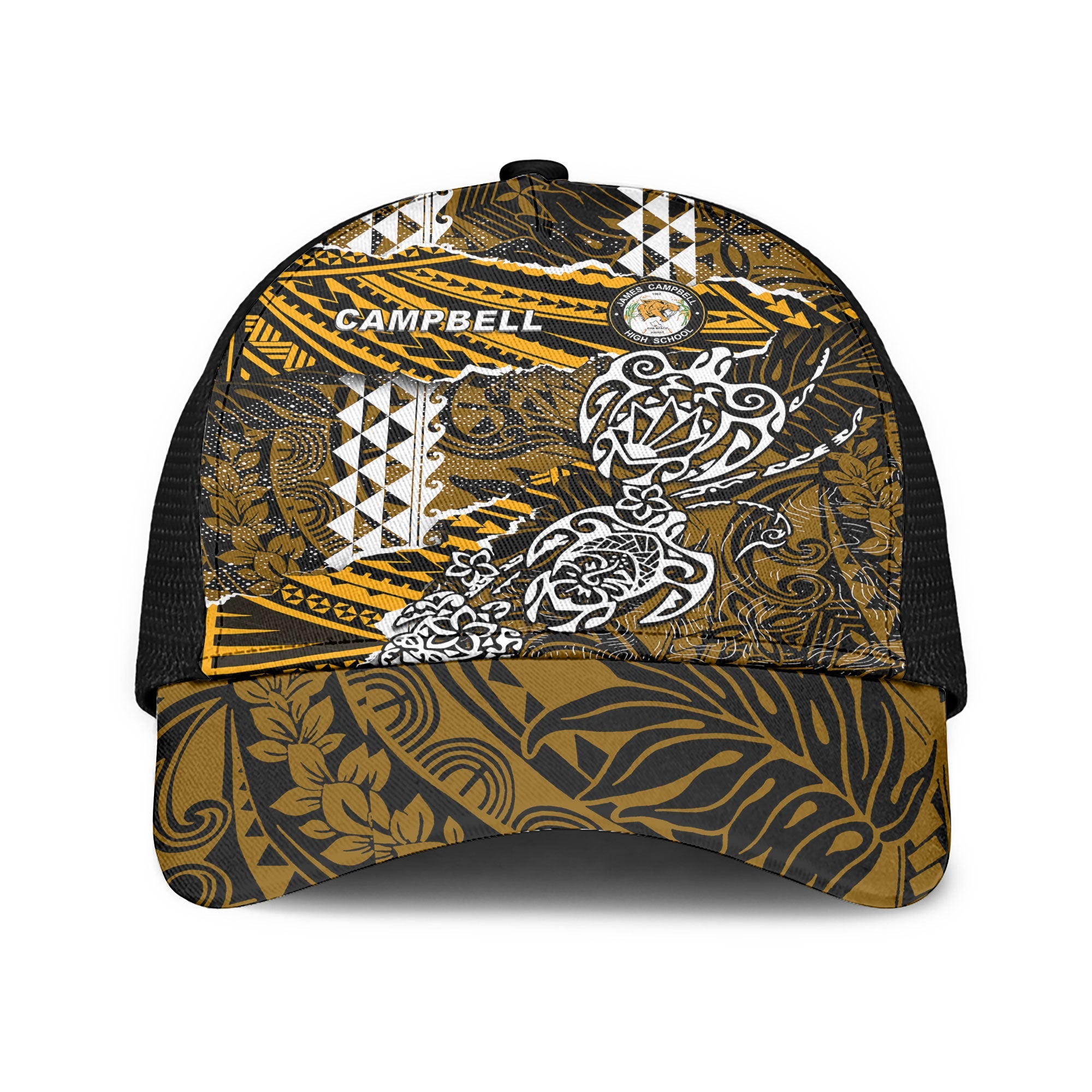 Hawaii James Campbell High School Mesh Back Cap Polynesian Turtle Styl ...
