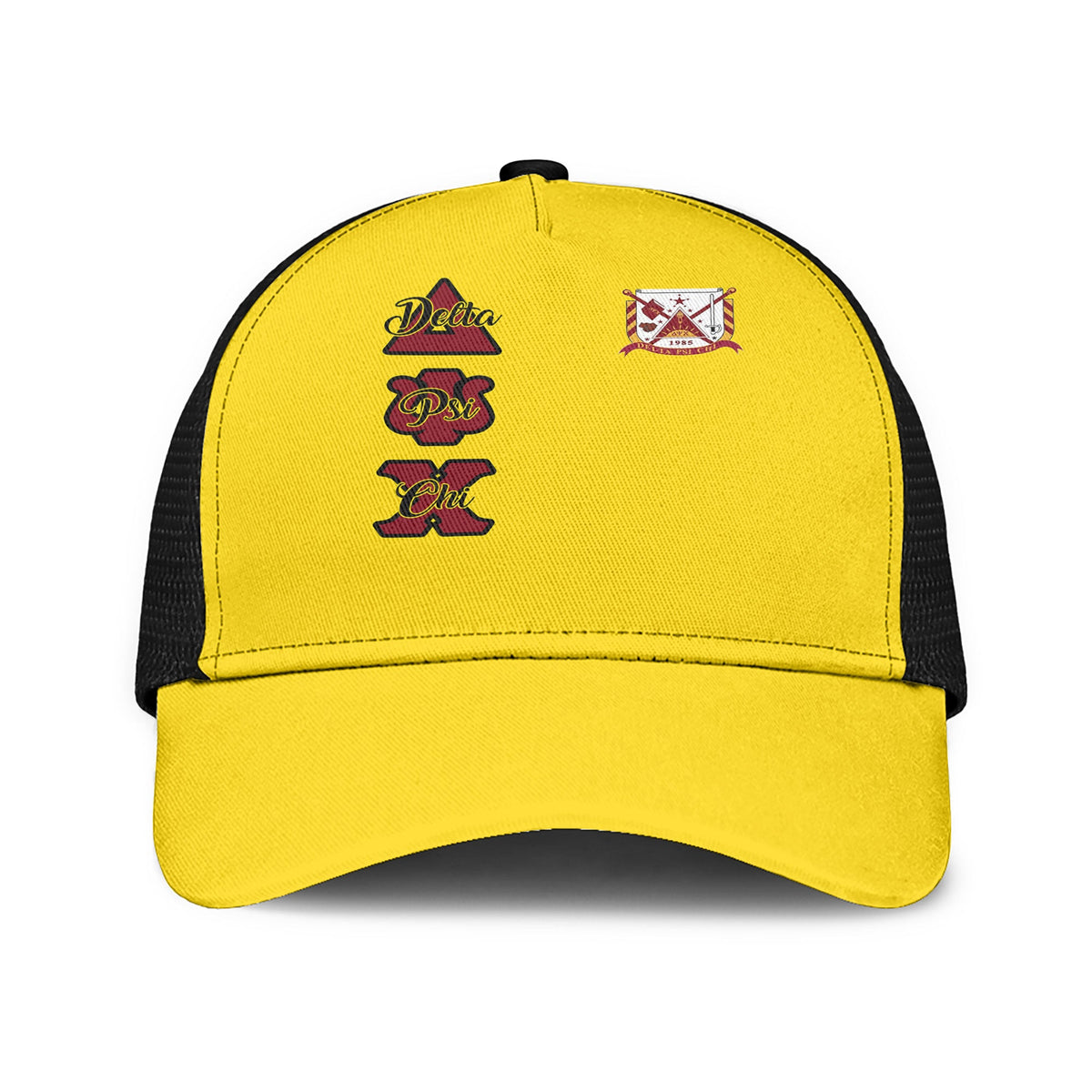 Fraternity Cap - Delta Psi Chi Mesh Back Cap Original Gold Style – To ...