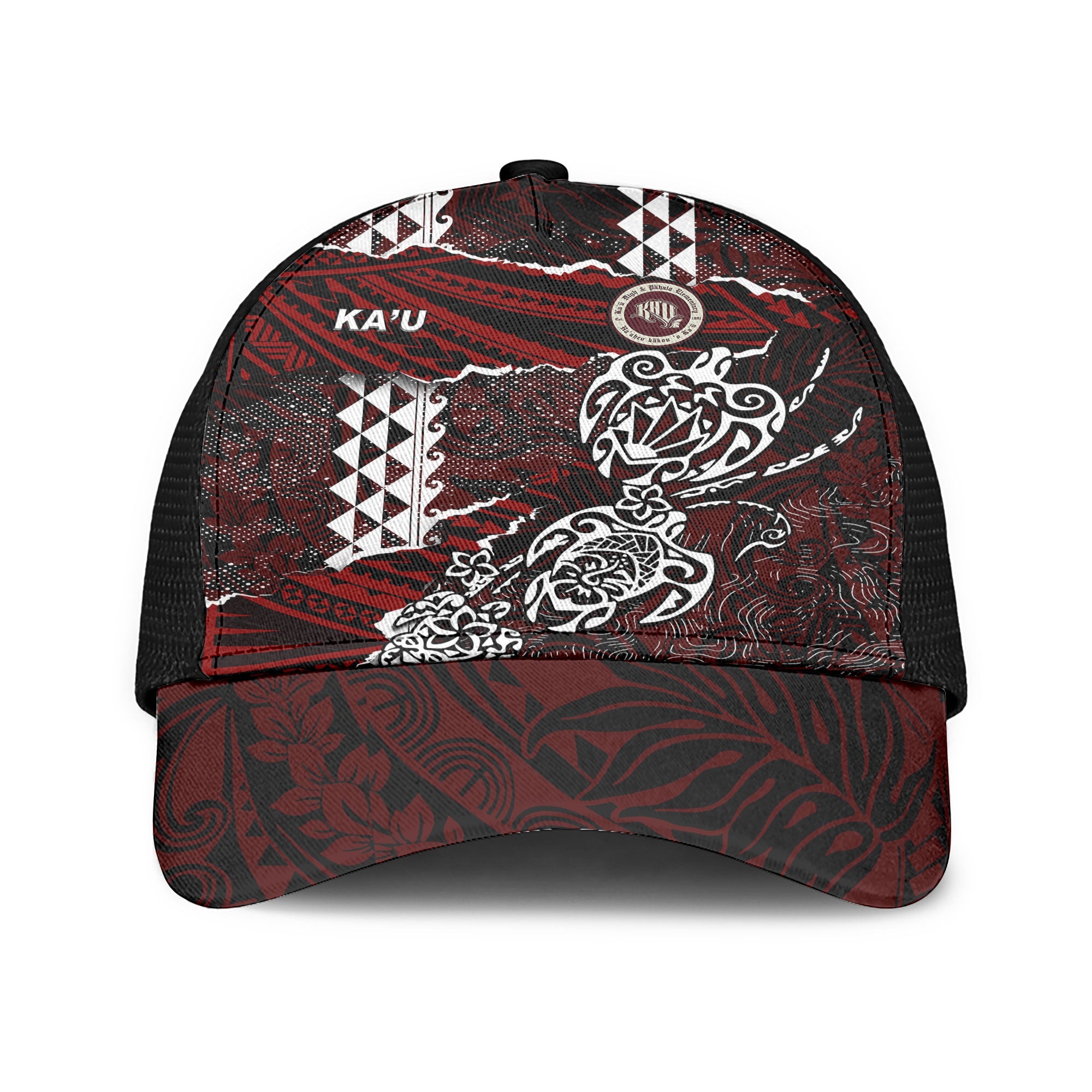 Hawaii Kau High & Pahala Elementary School Mesh Back Cap Polynesian Tu ...