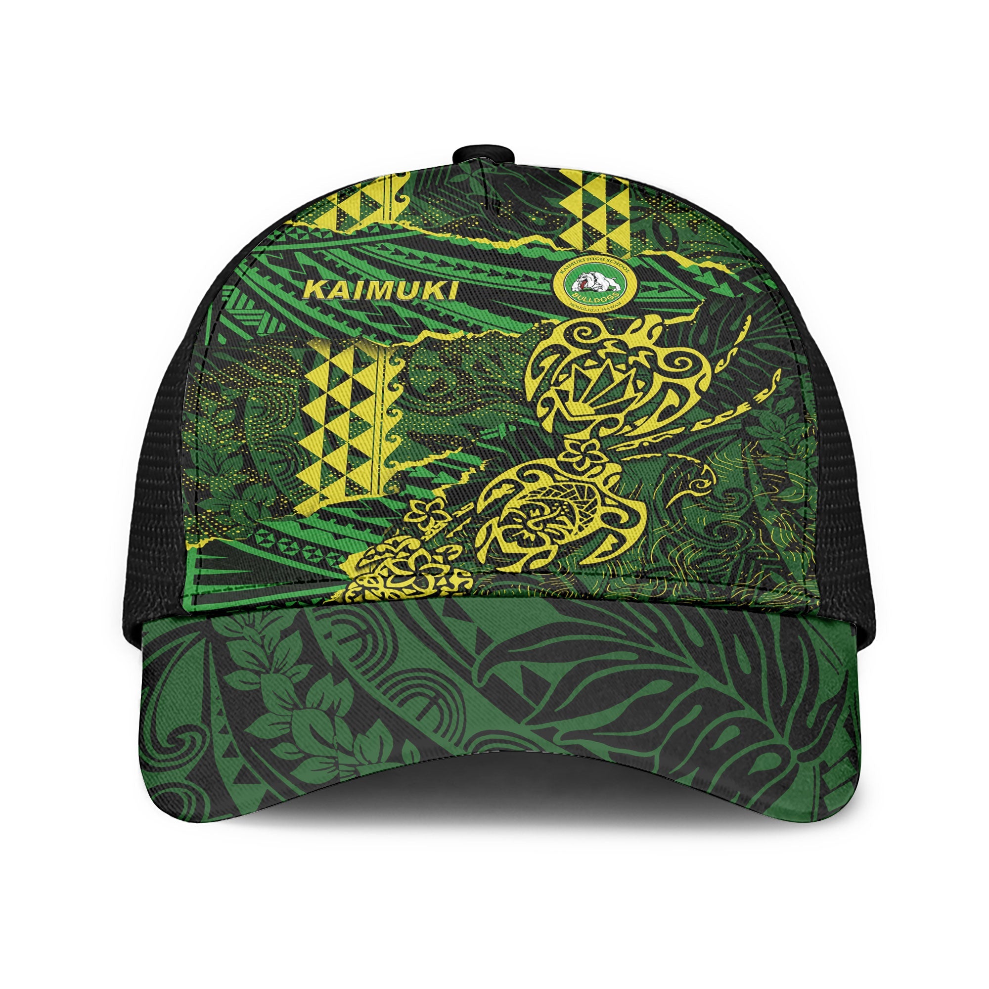 Hawaii Kaimuki High School Mesh Back Cap Polynesian Turtle Style – To ...
