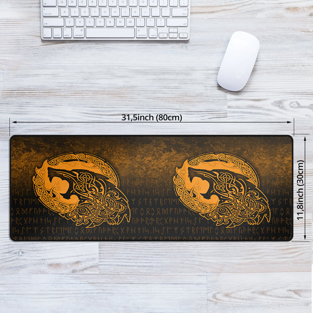Viking Mouse Mat Fenrir Viking 3D Tattoo Gold Version – To The Closet