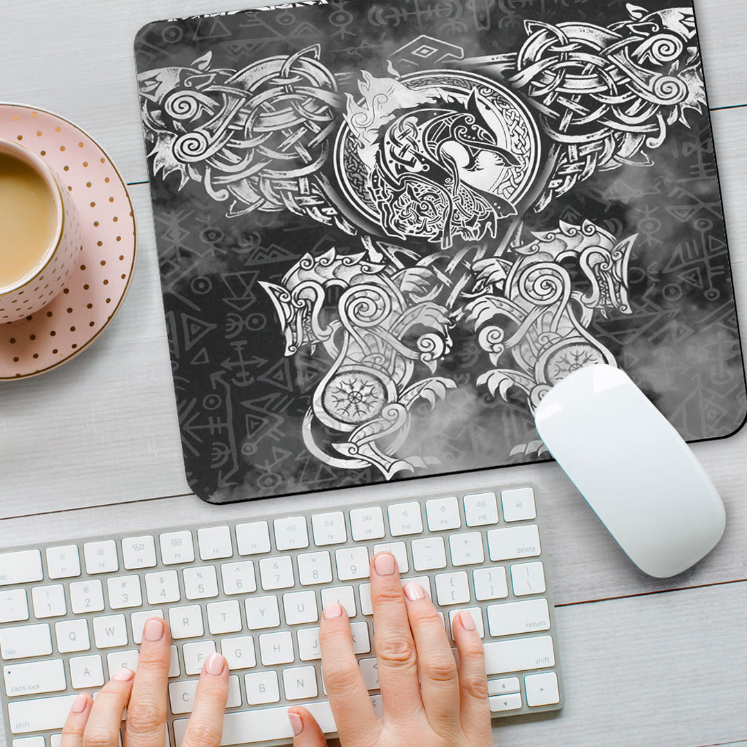 Viking Mouse Pad Viking Dragon and Wolf Tattoo – To The Closet