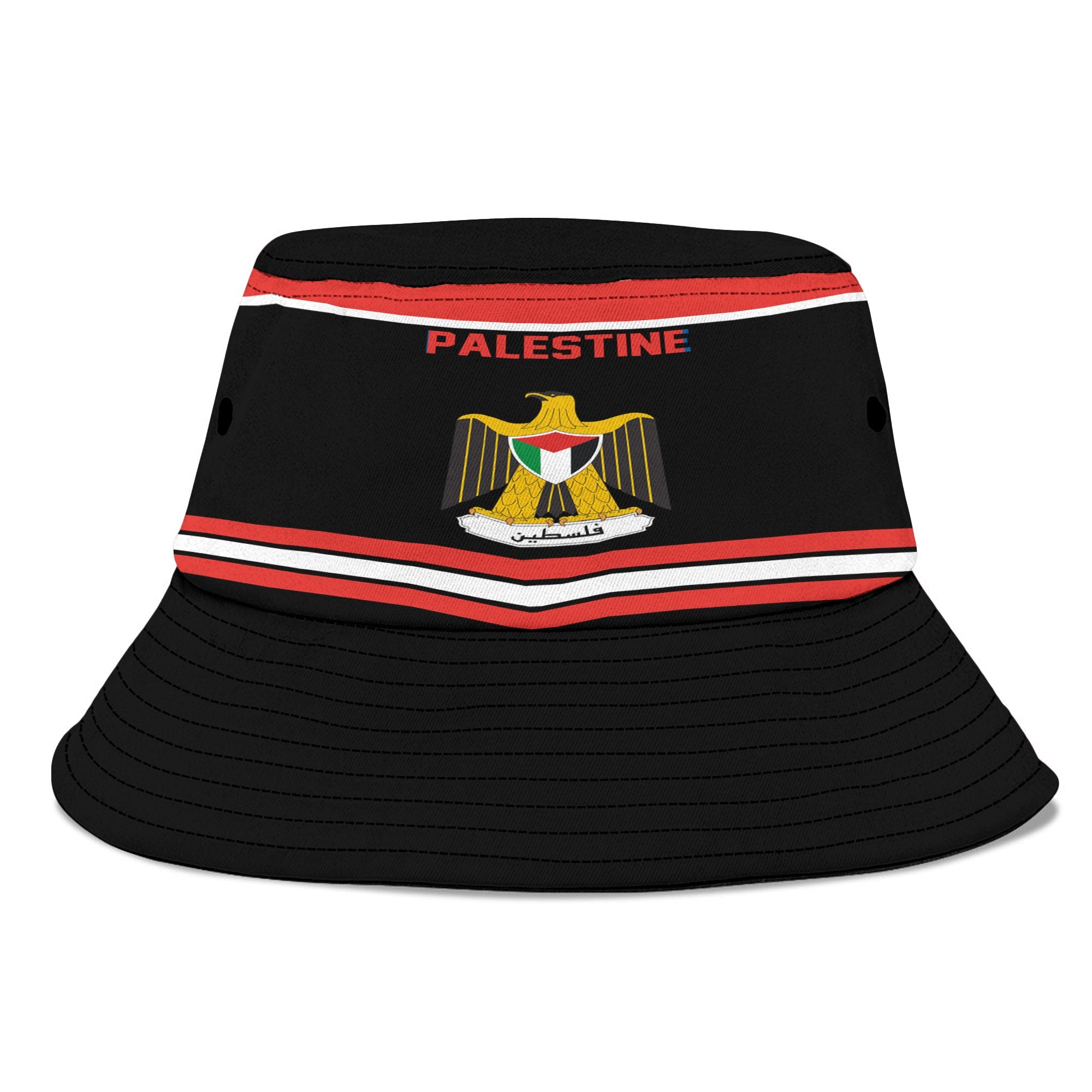 Palestine Bucket Hat Flag & Coat Of Arms Hockey Style – To The Closet
