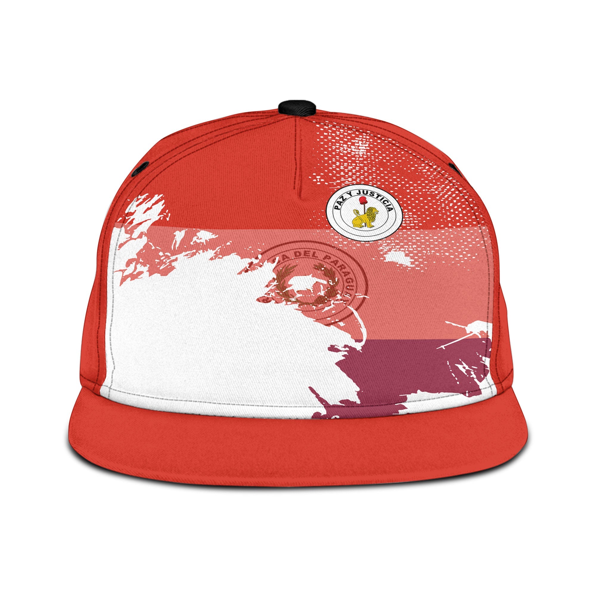 Paraguay Snapback Hat Flag & Coat Of Arms Reverse Paint Style – To The ...