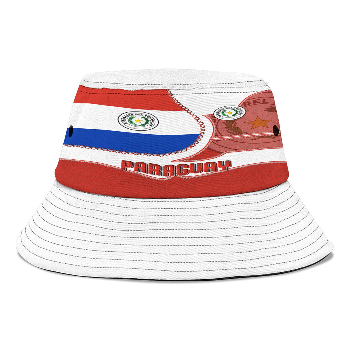 Paraguay Bucket Hat Flag & Coat Of Arms Leather Style – To The Closet