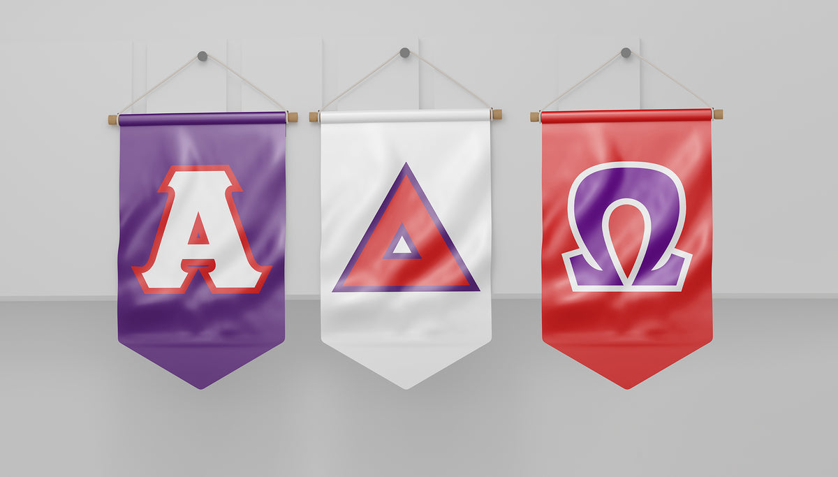 Sorority Pennant - Alpha Delta Omega Pennant Original Style – To The Closet