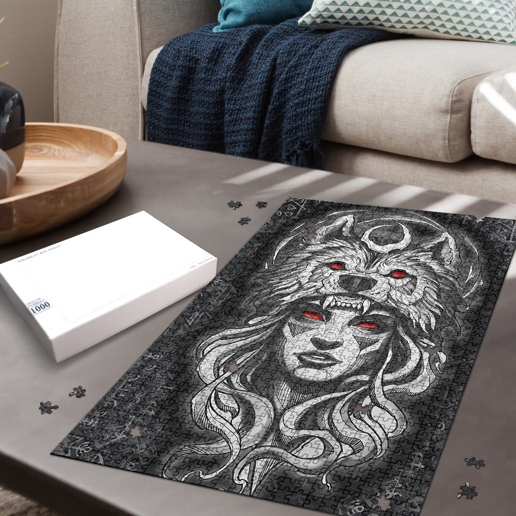 Viking Wood Jigsaw Puzzle Valkyries And Bear Raven Turquoise Style Ver ...