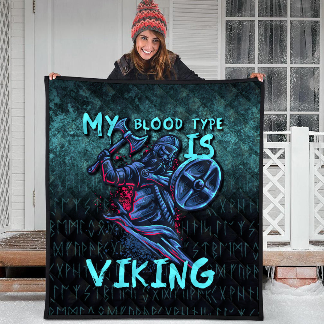 Viking Premium Quilt Blood Type Viking Axe Warrior Valhalla – To The Closet
