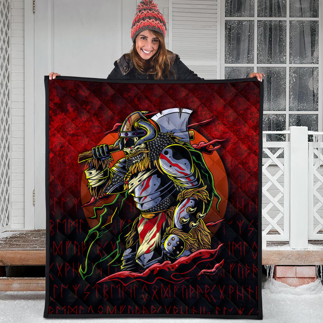Viking Premium Quilt Samurai Viking Warrior Ronin Berserk Armor Axe ...