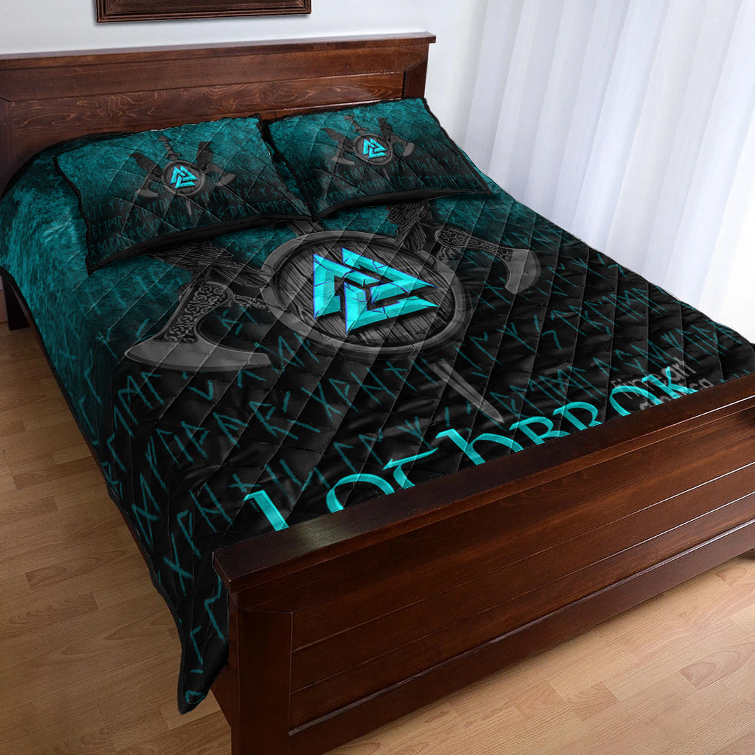 Viking Quilt Bedding Set Ragnar Lothbrok Ragnar Lodbrok Viking Warrior ...