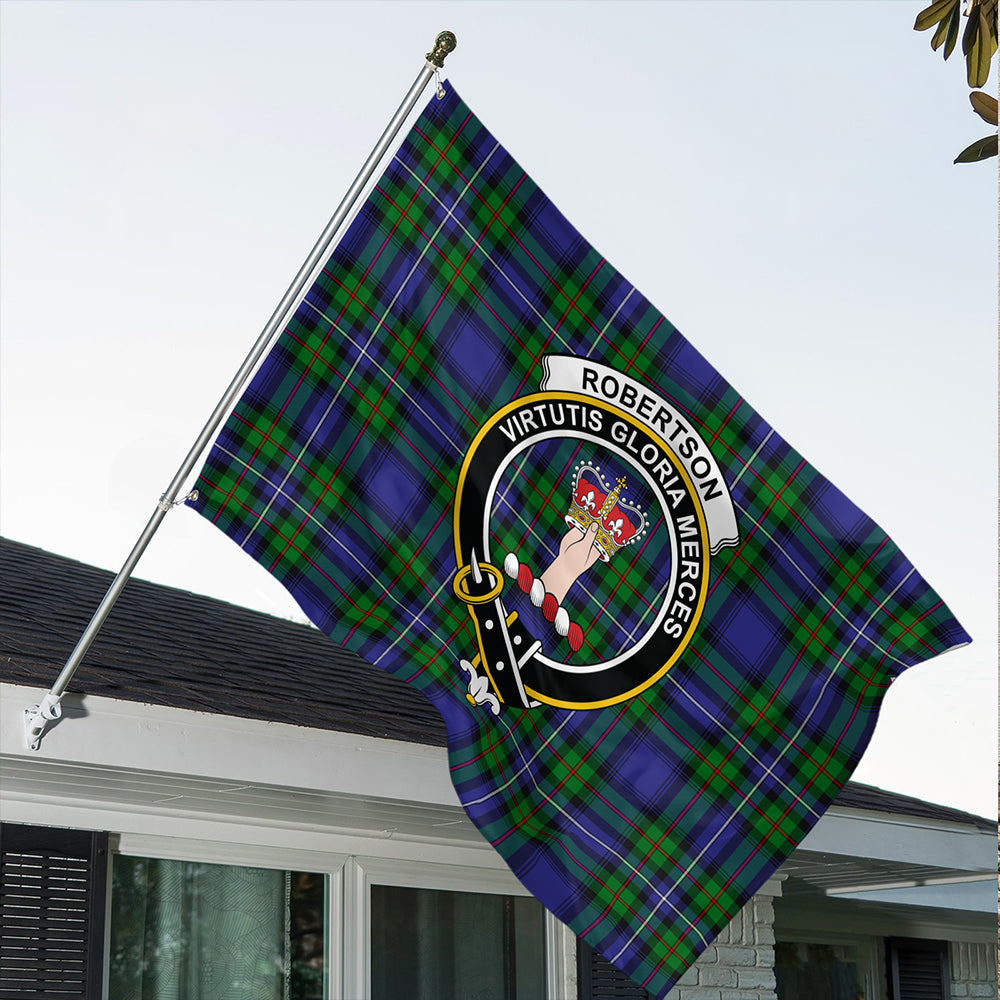 Robertson Hunting Modern Tartan Classic Crest House Flag – To The Closet