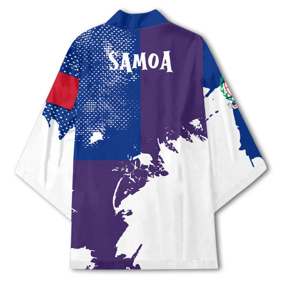 Samoa Kimono Flag & Coat Of Arms Paint Style – To The Closet