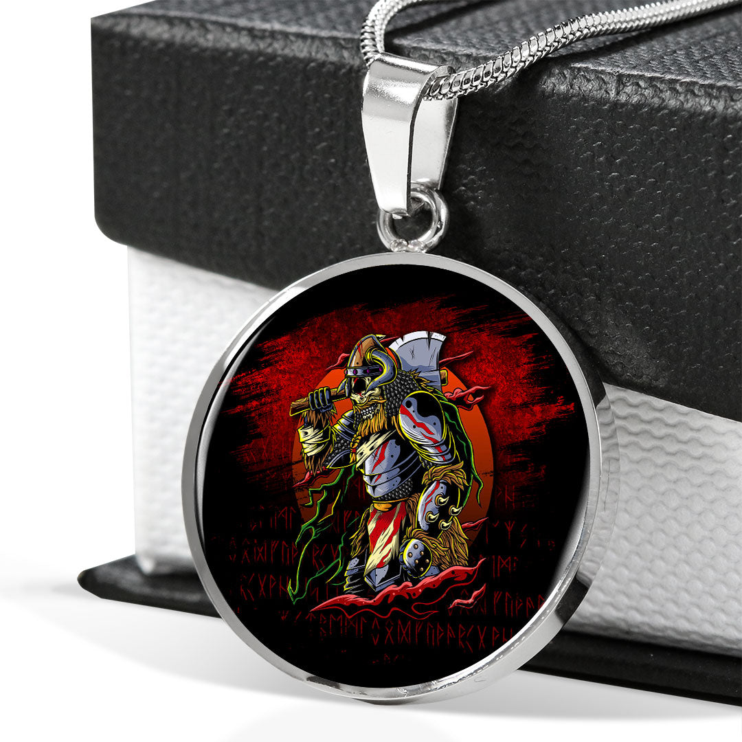 Custom Viking Circle Necklace Samurai Viking Warrior Ronin Berserk Arm ...