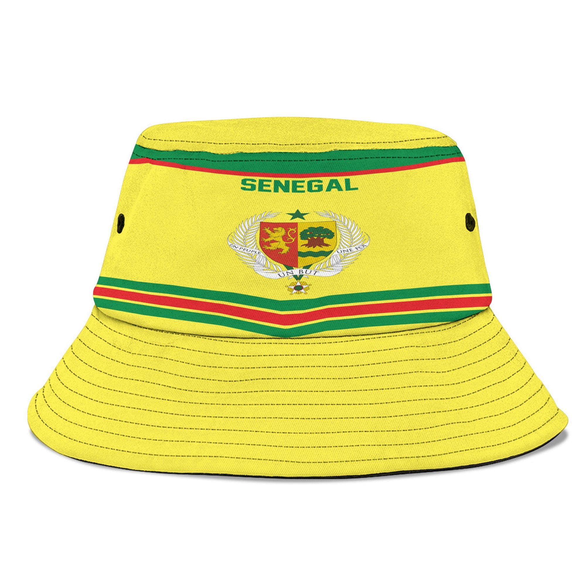 Senegal Bucket Hat Flag & Coat Of Arms Hockey Style – To The Closet