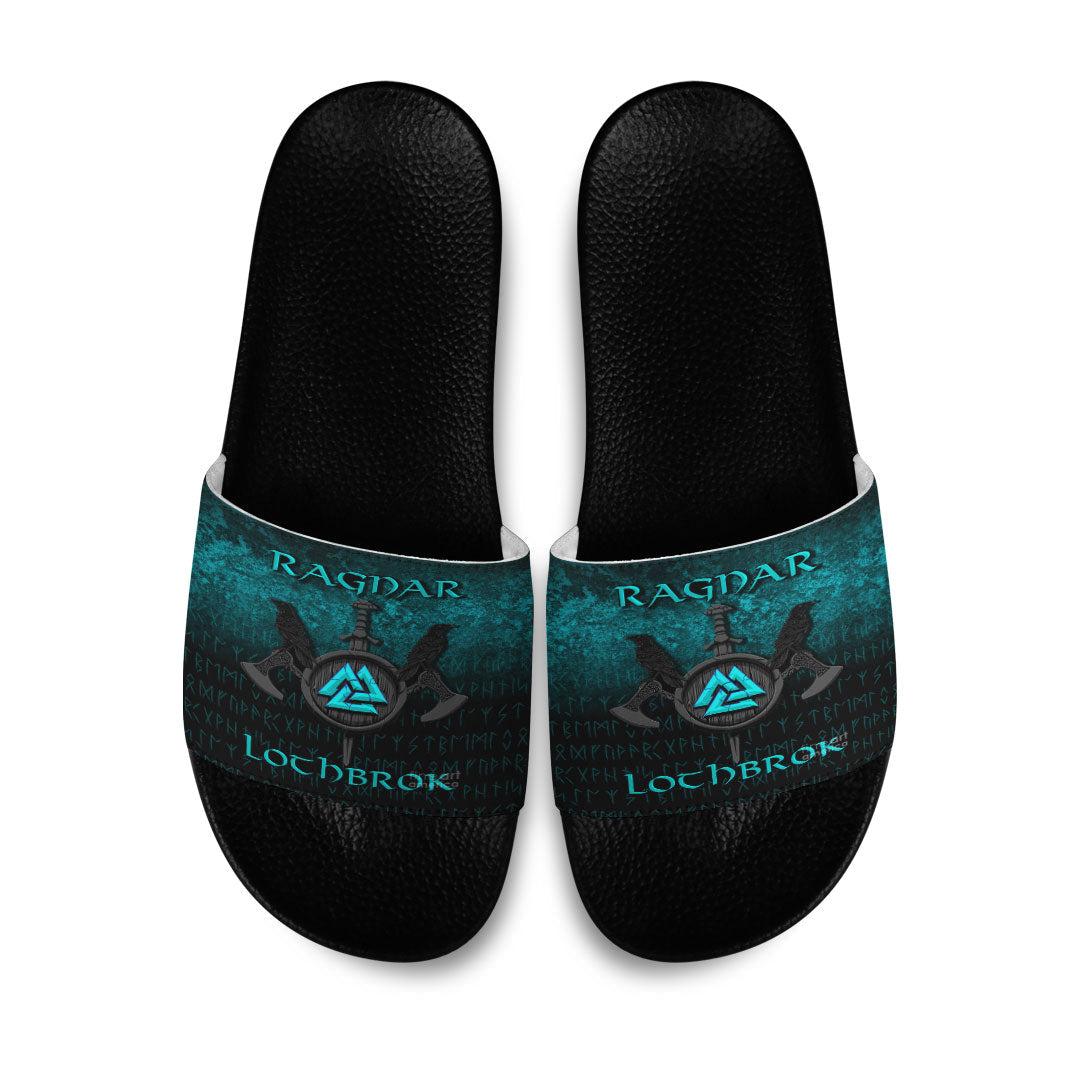 Viking Slide Sandals Ragnar Lothbrok Ragnar Lodbrok Viking Warrior Cya ...