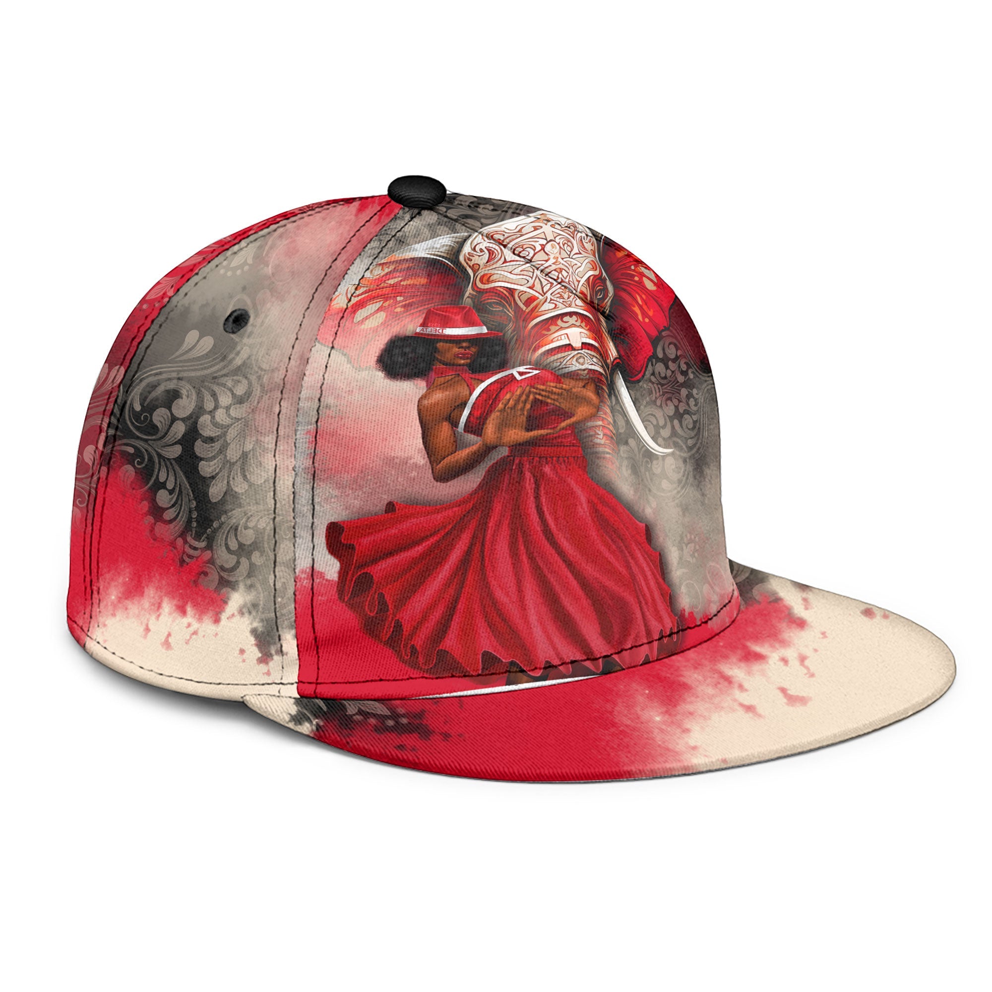 Sorority Hat - DST Hand Sign Snapback Hat Elephant Royal Red Style – To ...