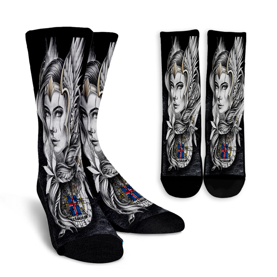 Viking Crew Socks Valkyries Iceland Viking Country – To The Closet
