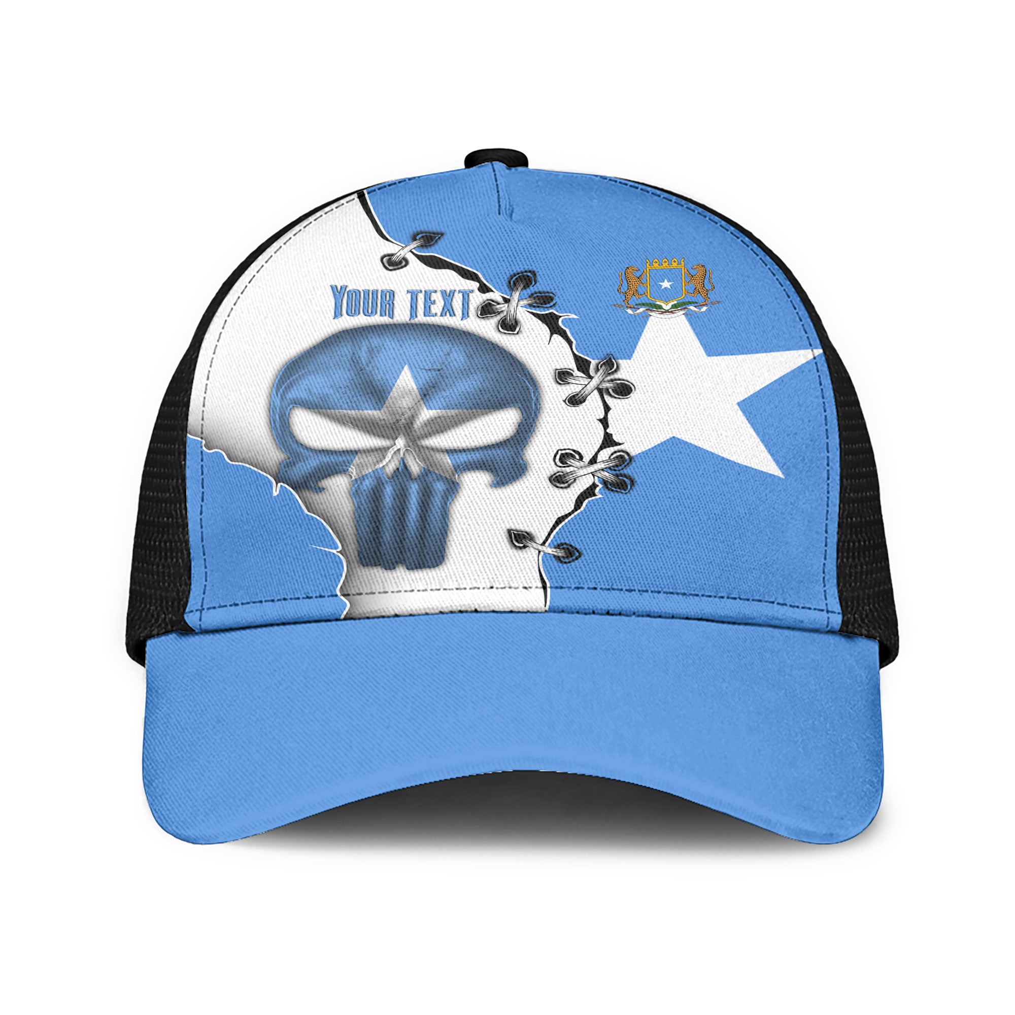 Somalia Mesh Back Cap Flag & Coat Of Arms Skull Style – To The Closet