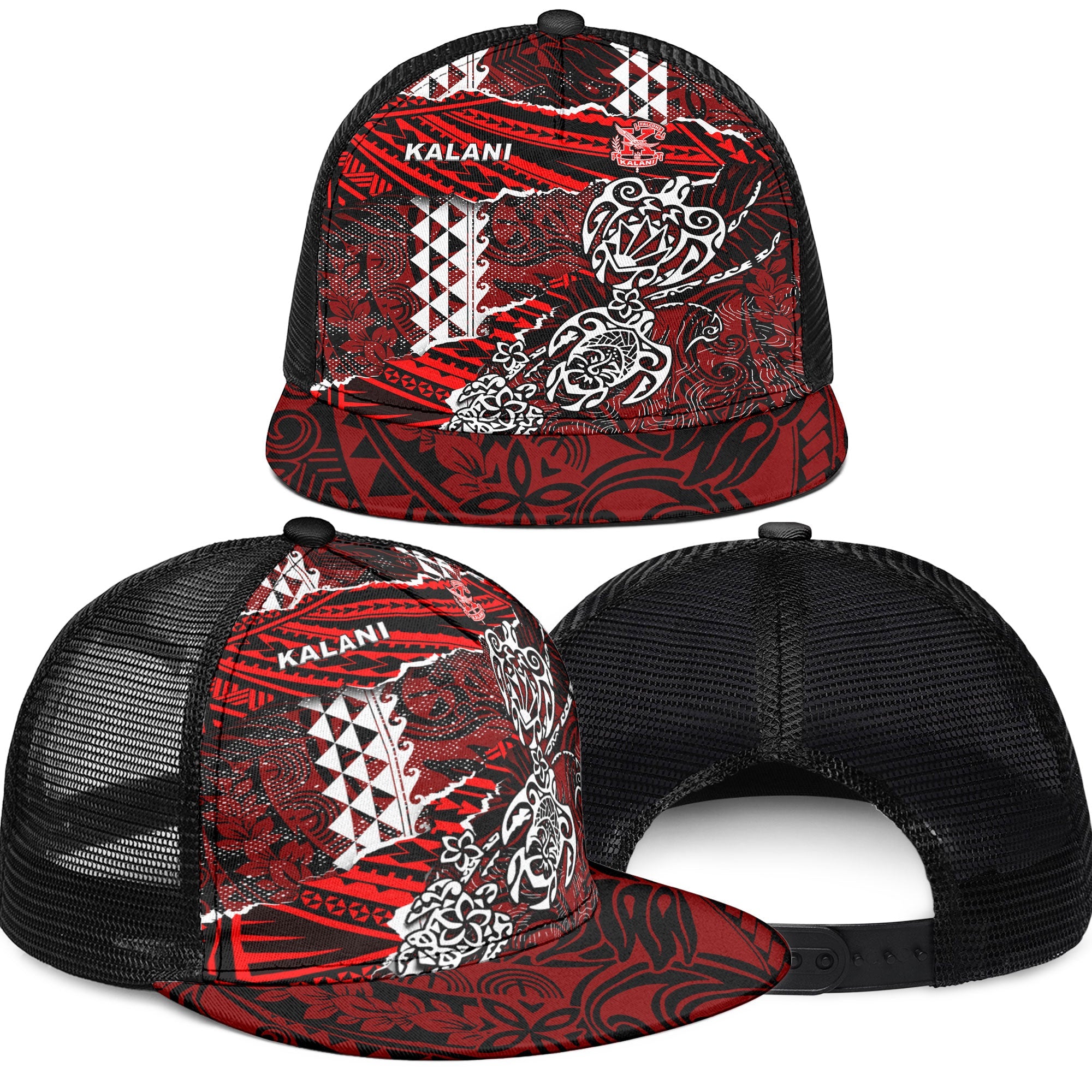 Hawaii Kalani High School Trucker Hat Polynesian Turtle Style – To The ...