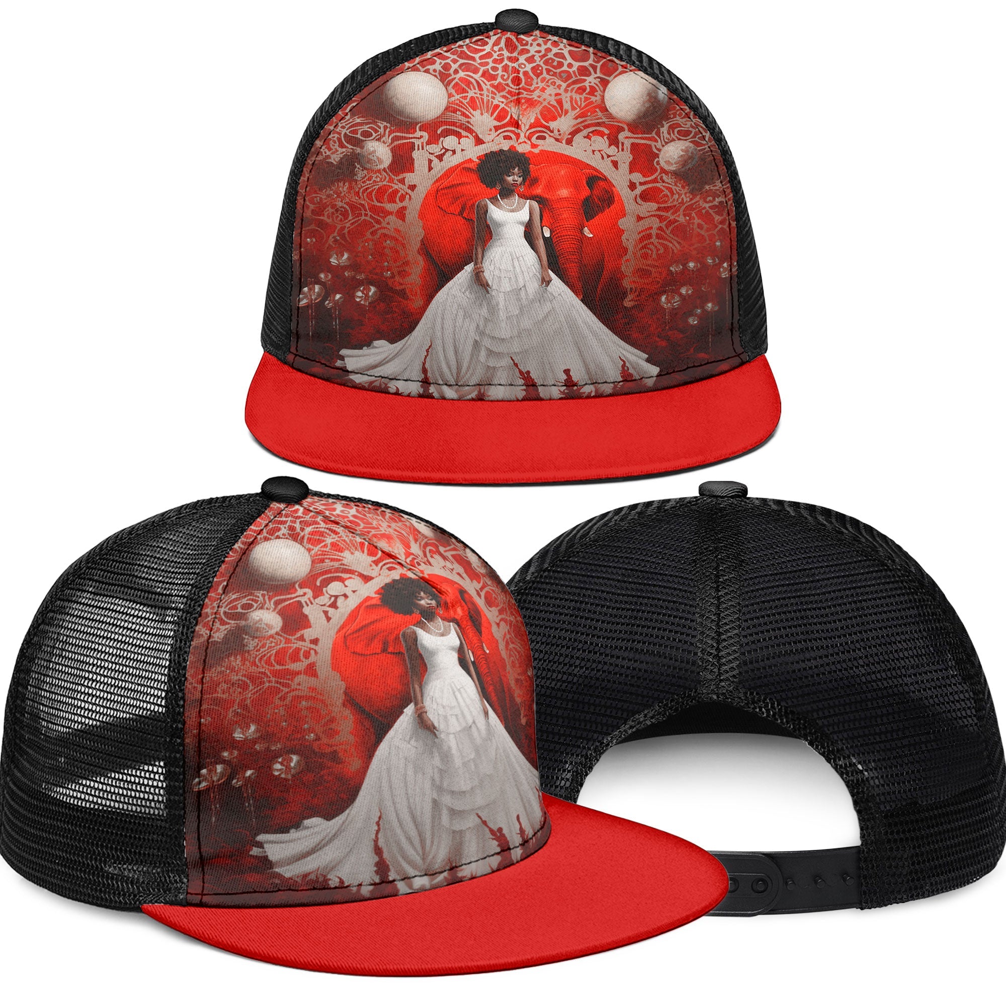 Sorority Trucker Hat - DST Trucker Hat Girl & Elephant Royal Style – To ...