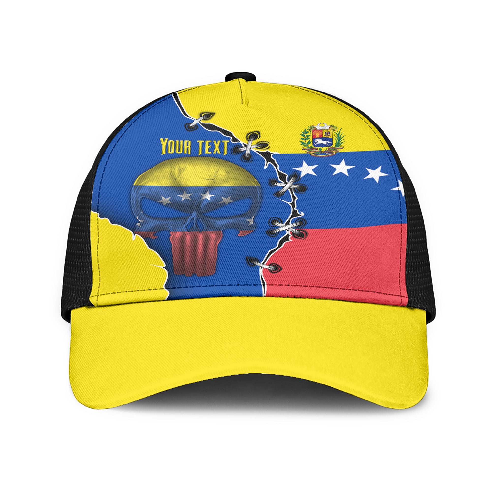 Venezuela Mesh Back Cap Flag & Coat Of Arms Skull Style – To The Closet