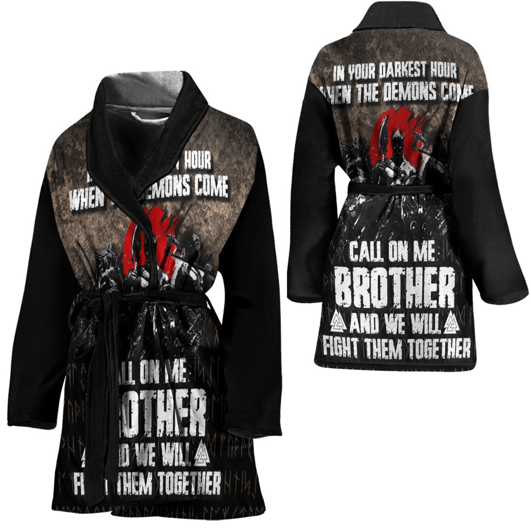 Viking Bath Robe Viking Warrior In Your Darkest Hour – To The Closet