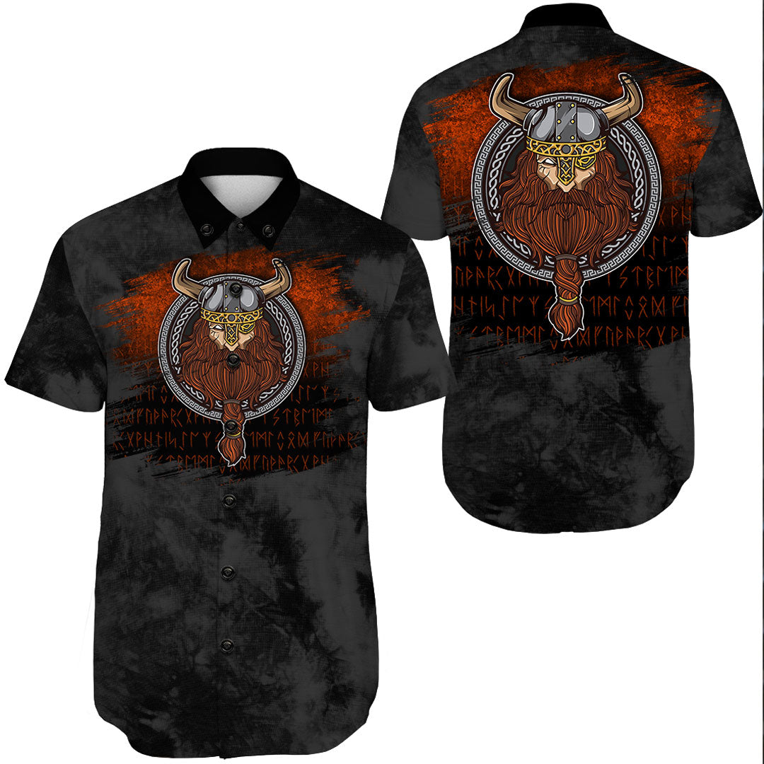 Viking Short Sleeve Shirt Viking Warrior Raven Odin Valhalla Valknut L ...