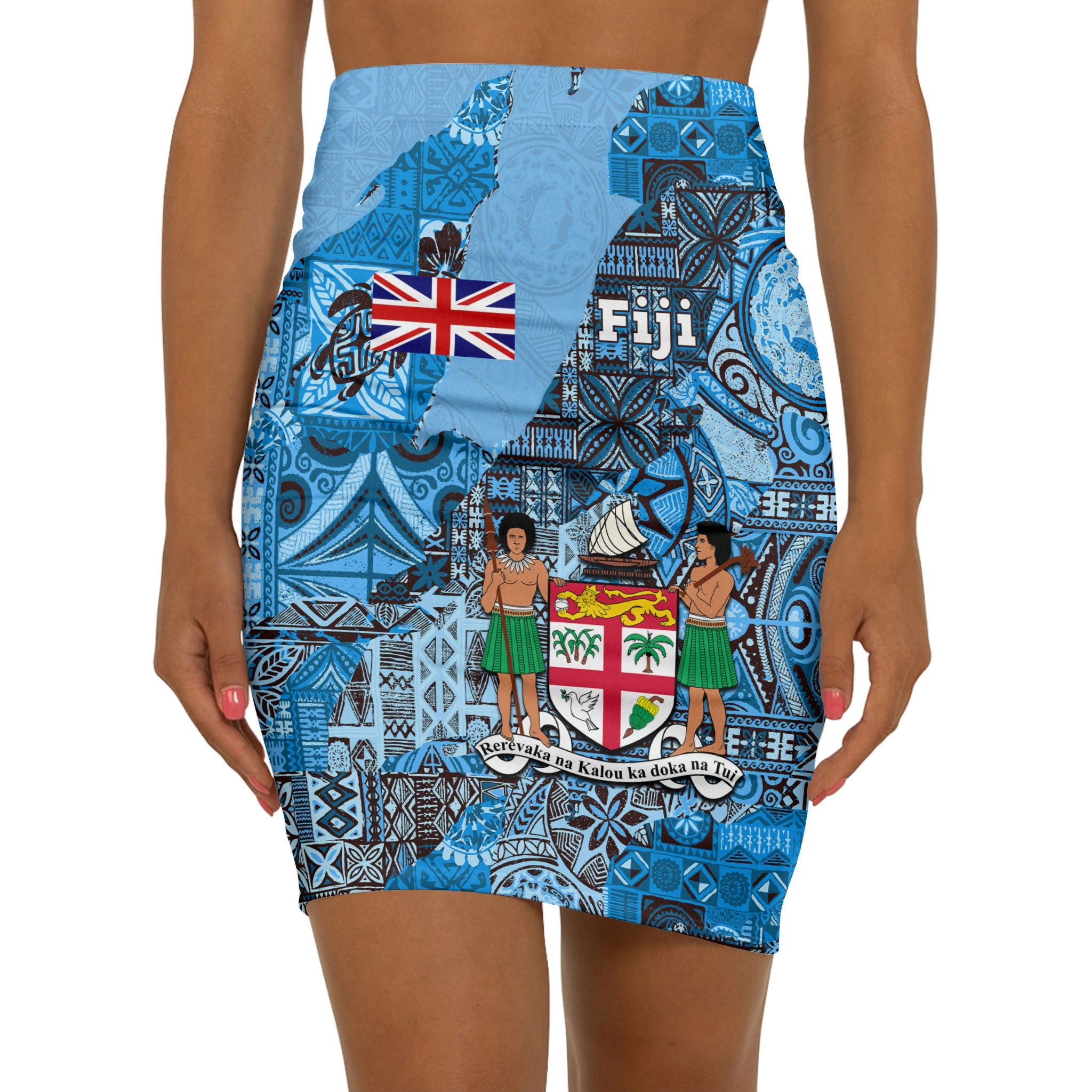Fiji Flag & Coat Of Arms Mini Skirt – To The Closet