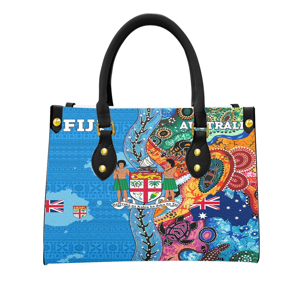 Fiji Tapa & Australia Aboriginal Leather Bag – To The Closet
