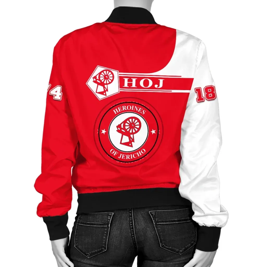 Sorority Bomber Jacket - Personalised Heroines Of Jericho Sleeve Zip B – To The Closet