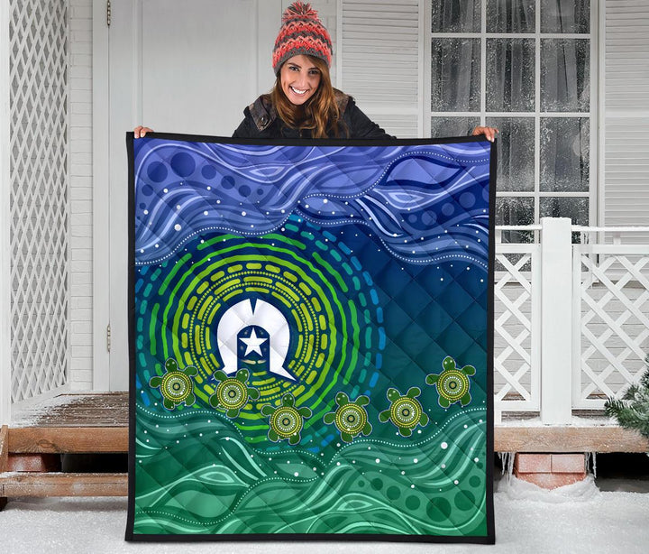 Torres Strait Islanders Premium Quilt - Aboriginal Turtle – To The Closet