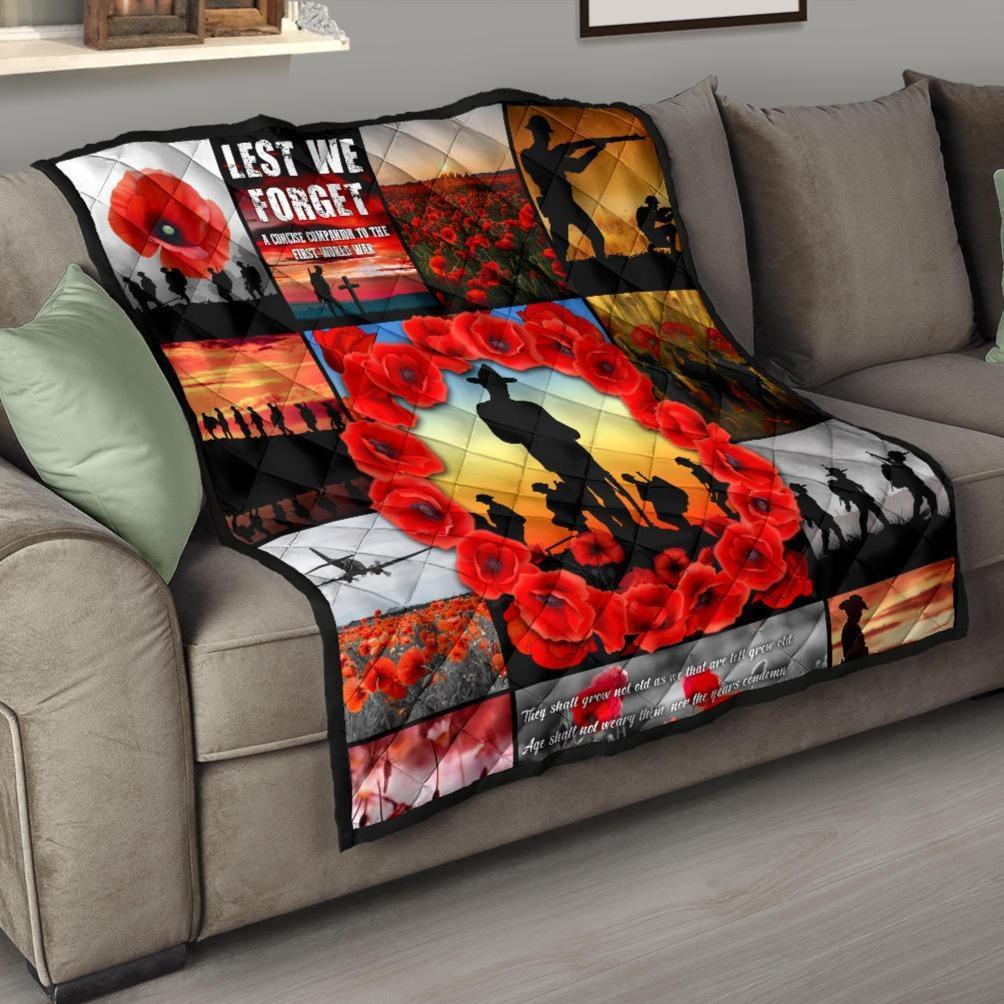 Anzac Premium Quilt - Always Remember Australia's Soldiers – To The Closet